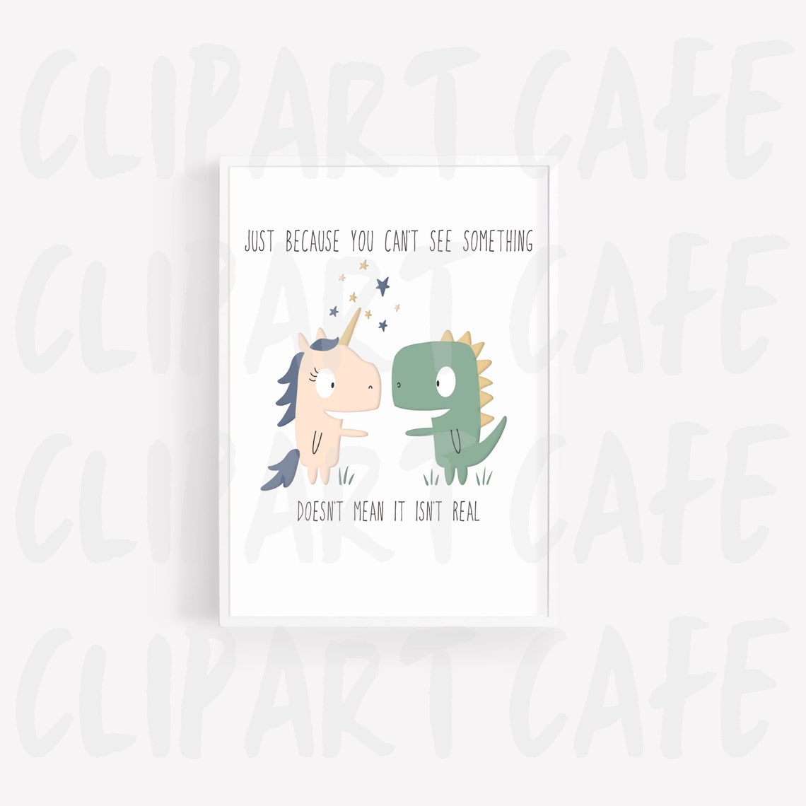 Dinosaur Clipart, Unicorn Clipart, Nursery Décor, Sublimation Design ...