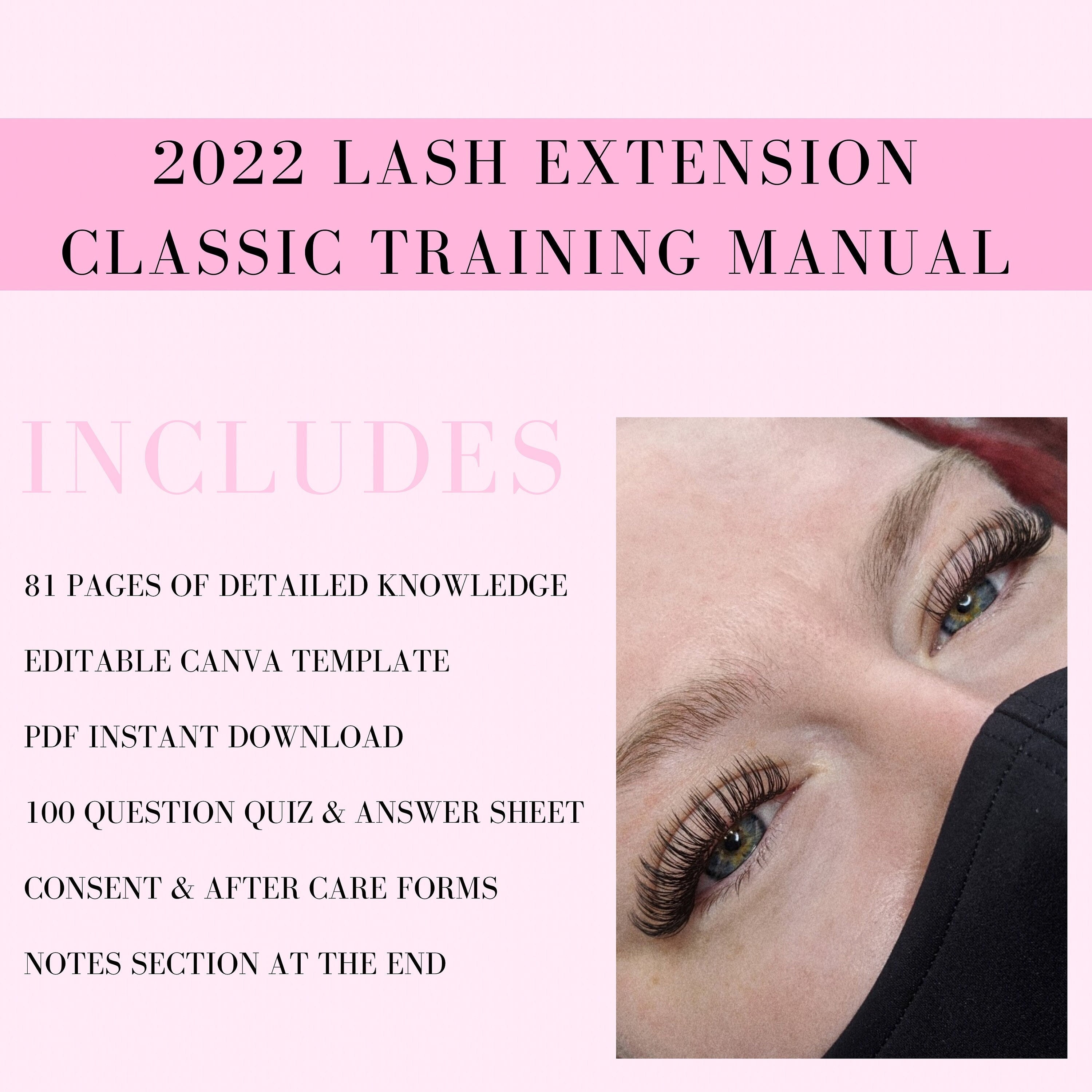2023 Classic Lash Training Manual - Etsy