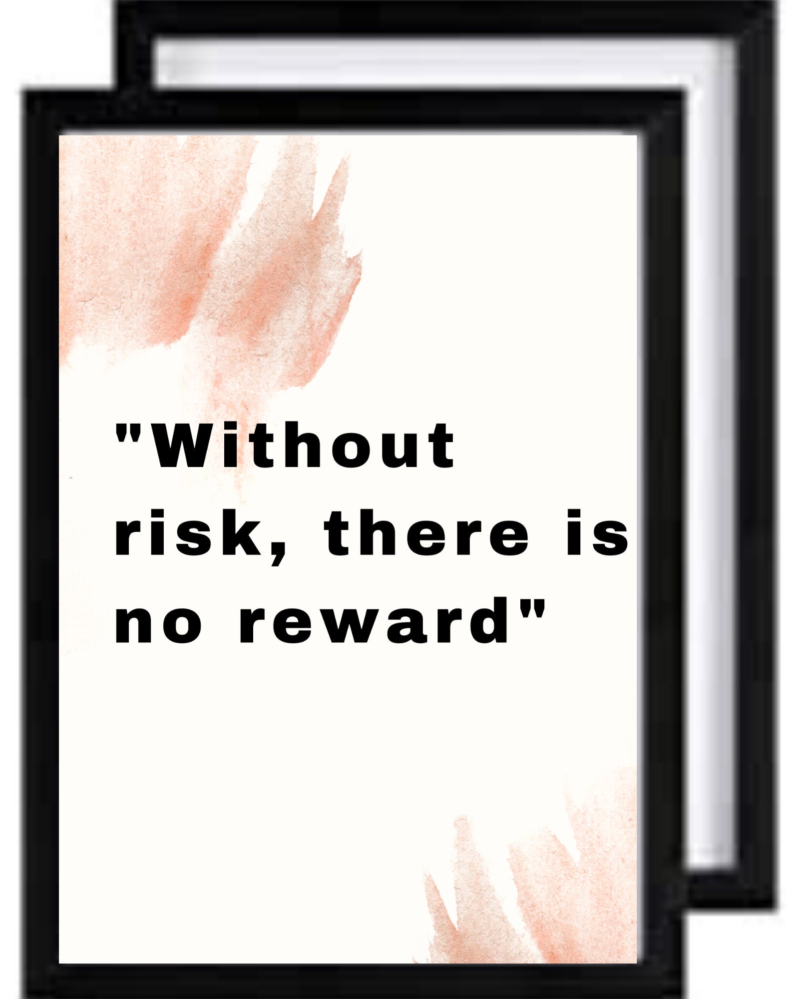 Without Risk No Reward Quote Positive QUOTE Print Motivational Quote ...
