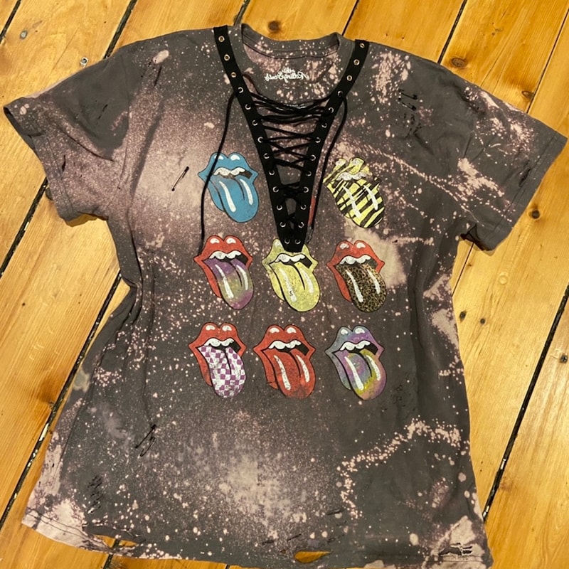 Distressed Ripped Tee Shirt - Etsy