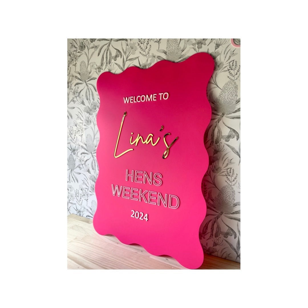 Acrylic Wave Sign | Wave Signage | Wave Sign - Etsy Australia