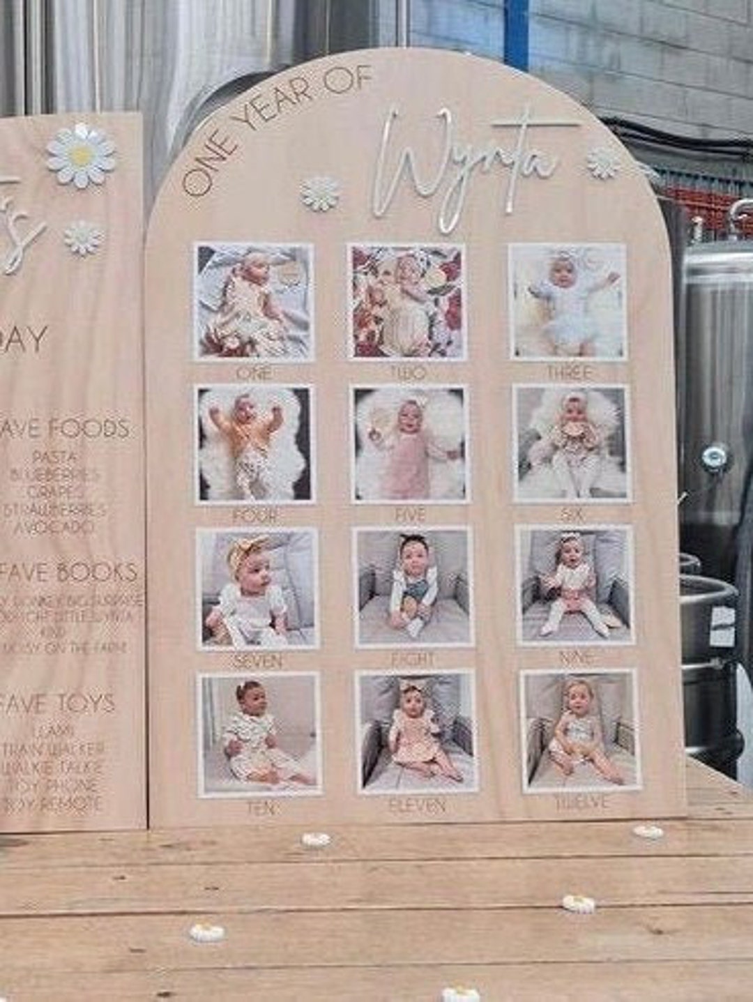 My First Year Board First Birthday Photo Board the First Year - Etsy ...