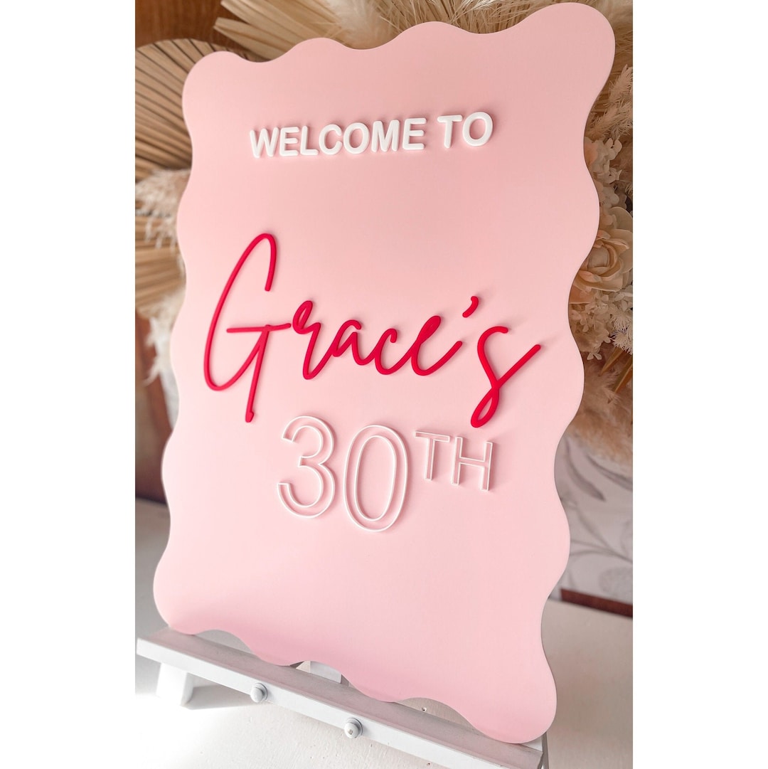 Acrylic Wave Sign Wave Signage Wave Sign - Etsy