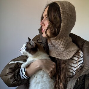 Angora Wool Balaclava With Open Face and Covered Neck 7 Colors to ...