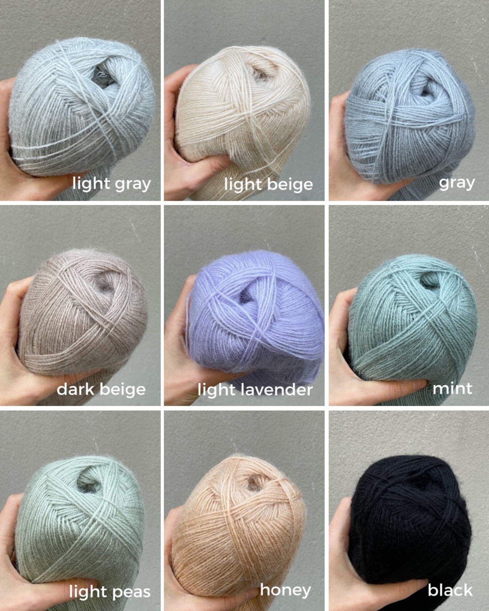 Angora Balaclava dark Beige or One of 9 Colors Open Face - Etsy