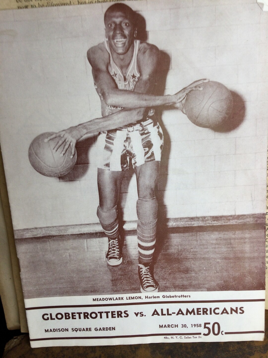 1958 Globetrotters Program - Etsy