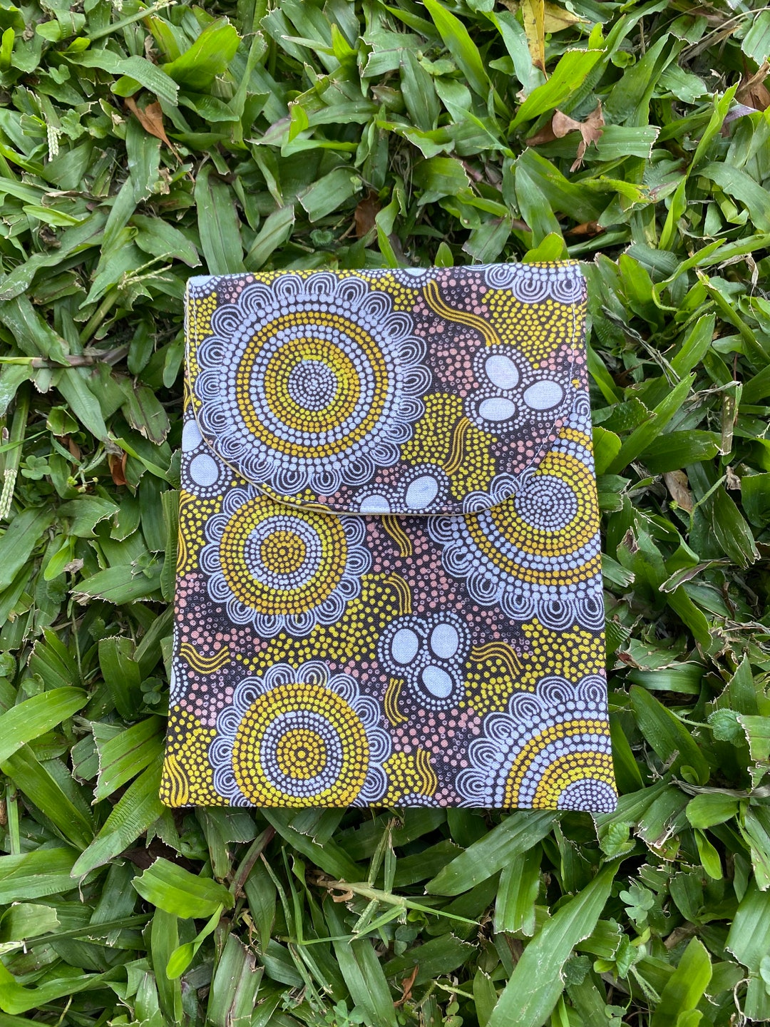NAIDOC Yellow Aboriginal Art - Fabric Kindle / Kobo Sleeve, Kindle ...