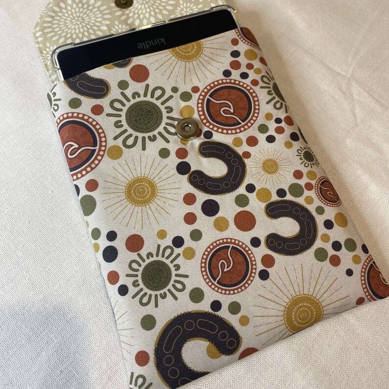 NAIDOC Knowledge Aboriginal Art Fabric Kindle / Kobo Sleeve, Kindle Pouch, Kobo Pouch With Flap ...