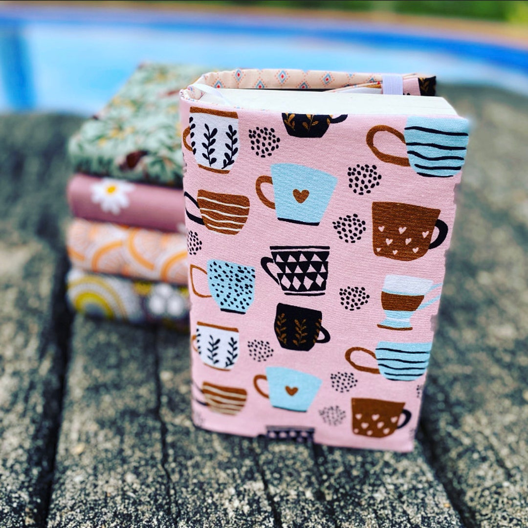 Cup of Tea - Tea Time - Adjustable Book Cover - Fabric Book Cover ...