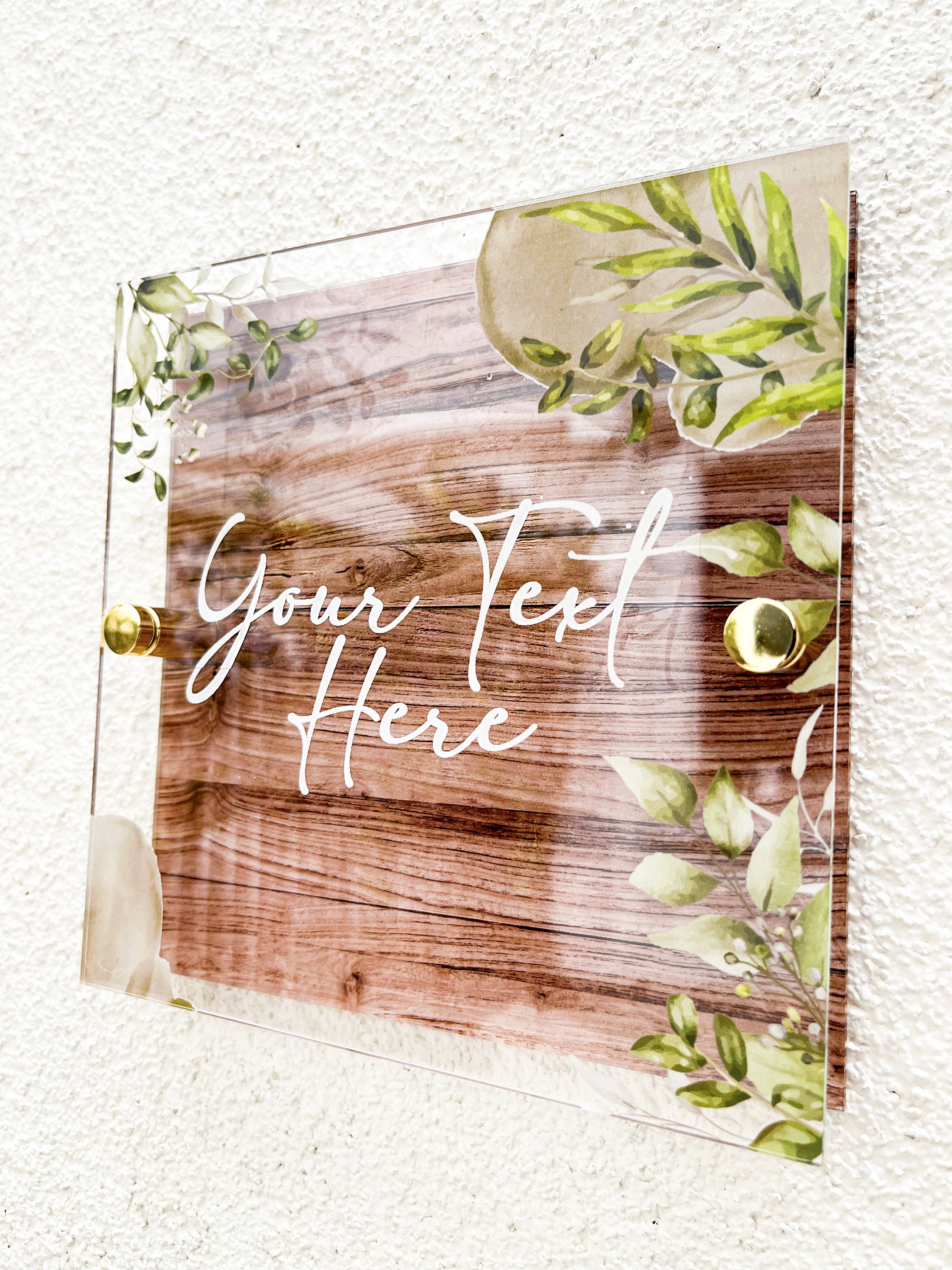 Personalized House Number Business Logo Sign Custom Wall Printed ...