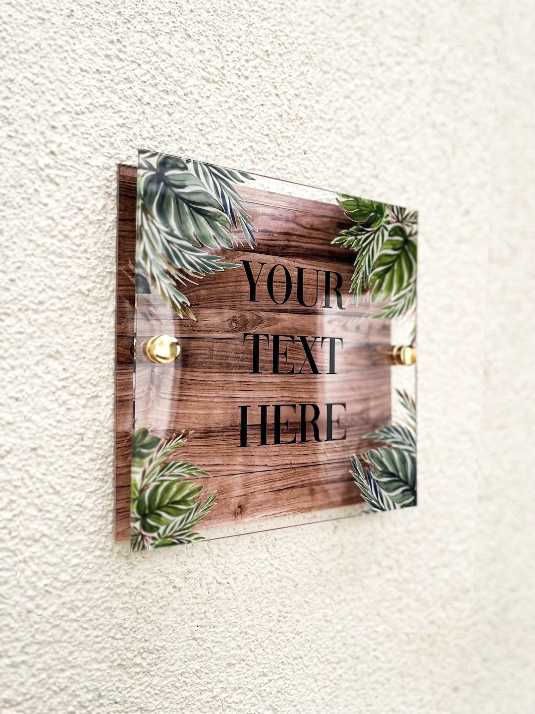 Personalized House Number Business Logo Sign Custom Wall Printed ...