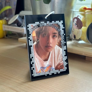 BTS V Layover Acrylic Photocard Holder Keychain - Etsy
