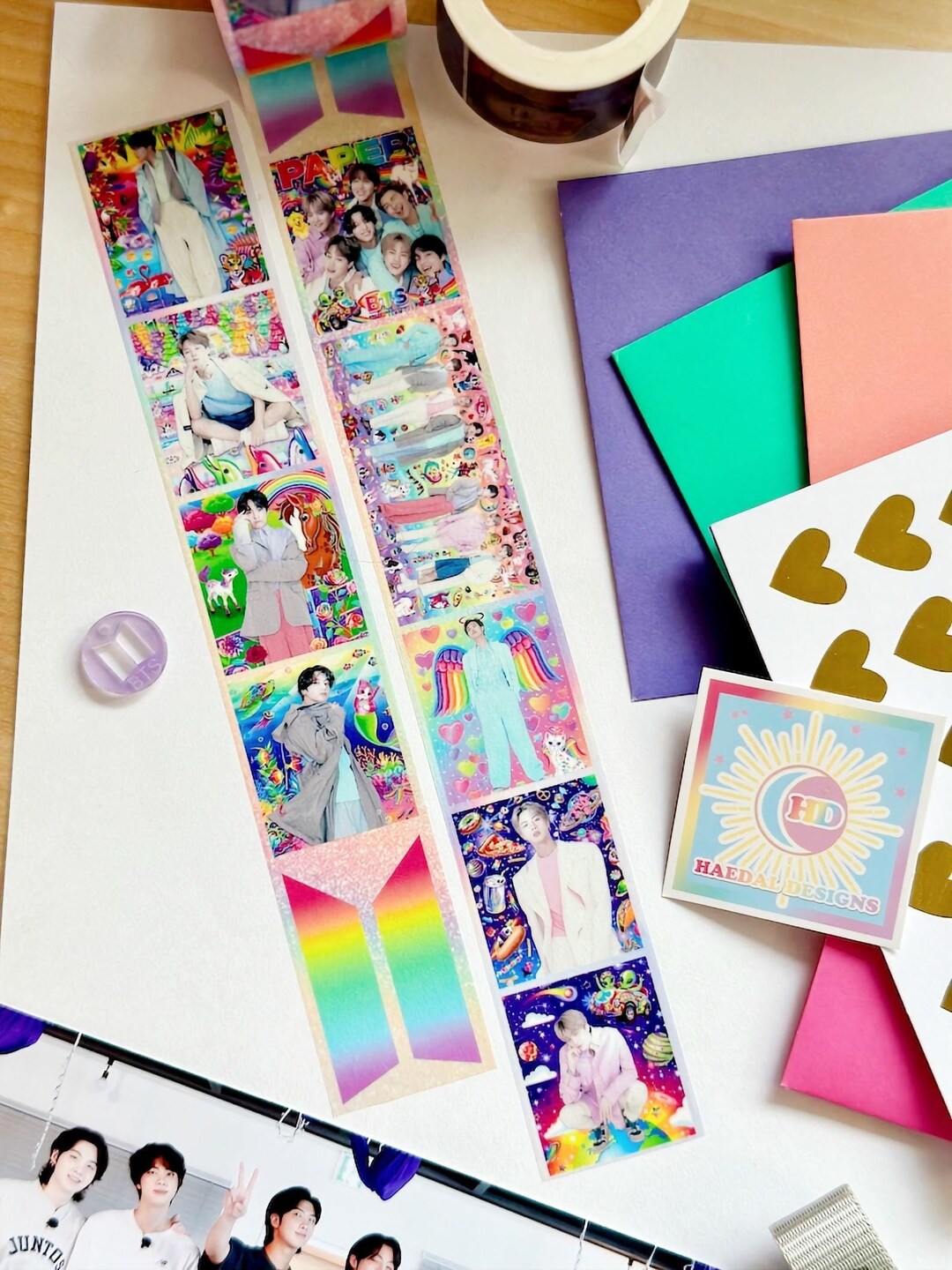 BTS Paper Magazine Washi Tape – Decorative Scrapbooking Tape for ...