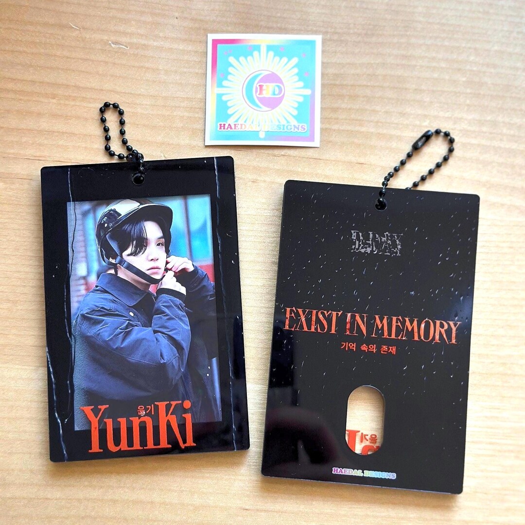 BTS Suga, Agustd D-day Series Kpop ID Badge Accessory: Yunki Photocard ...