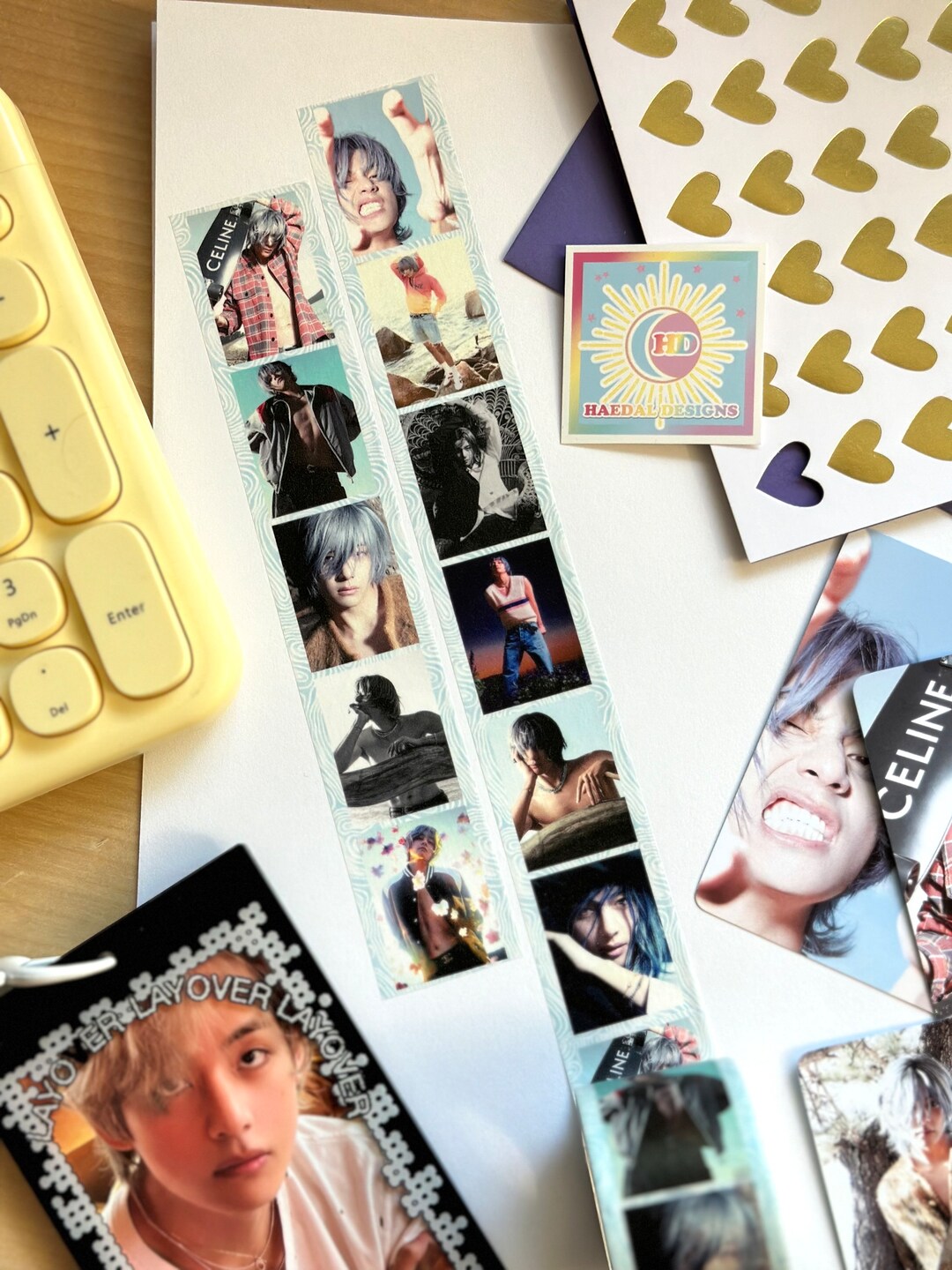 Washi Tape BTS Taehyung Harper's Bazaar Korea Edition - Decorative Floral and Vintage Style ...