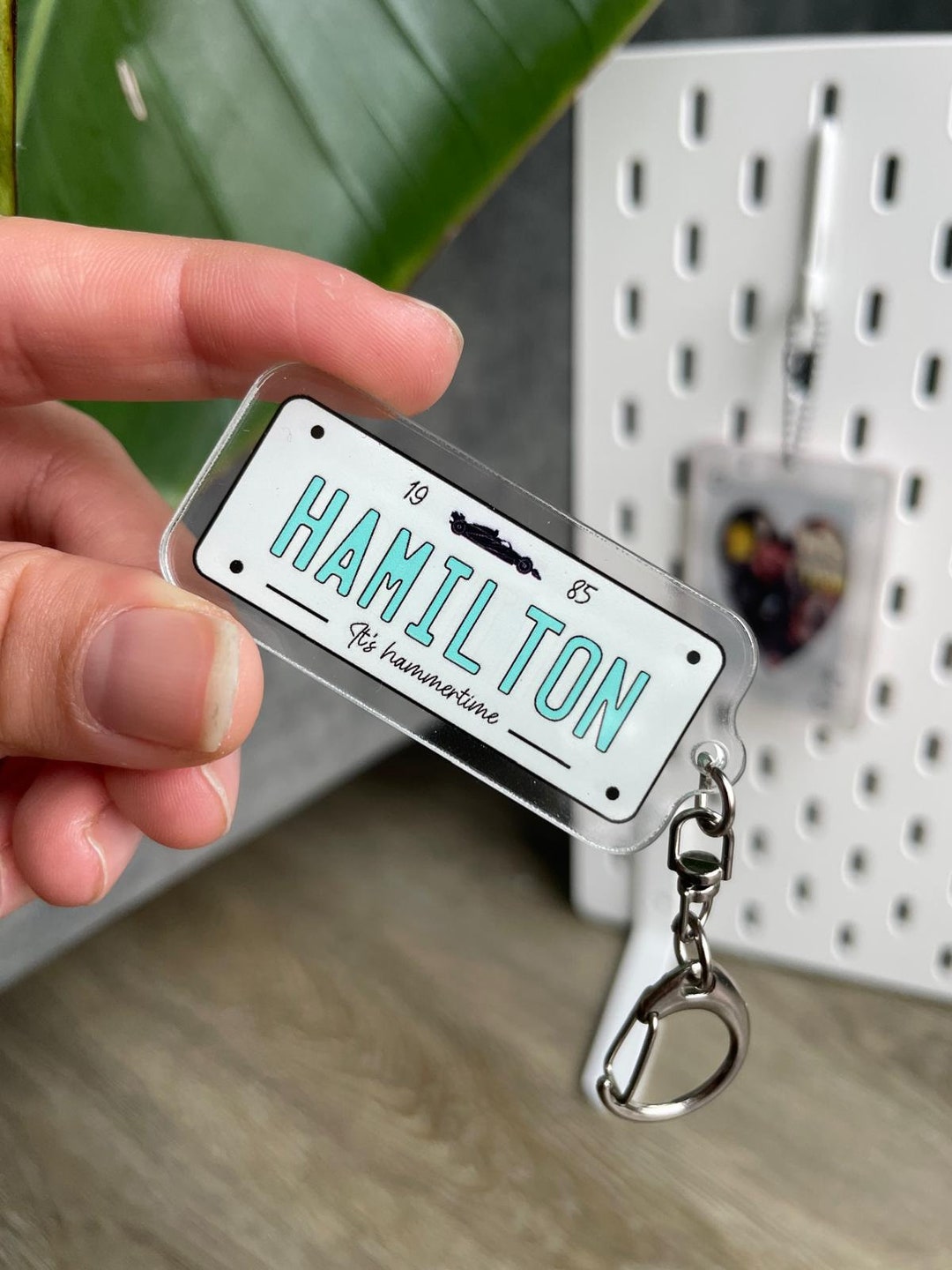 Lewis Hamilton Formula One License Plate Keychain - Etsy