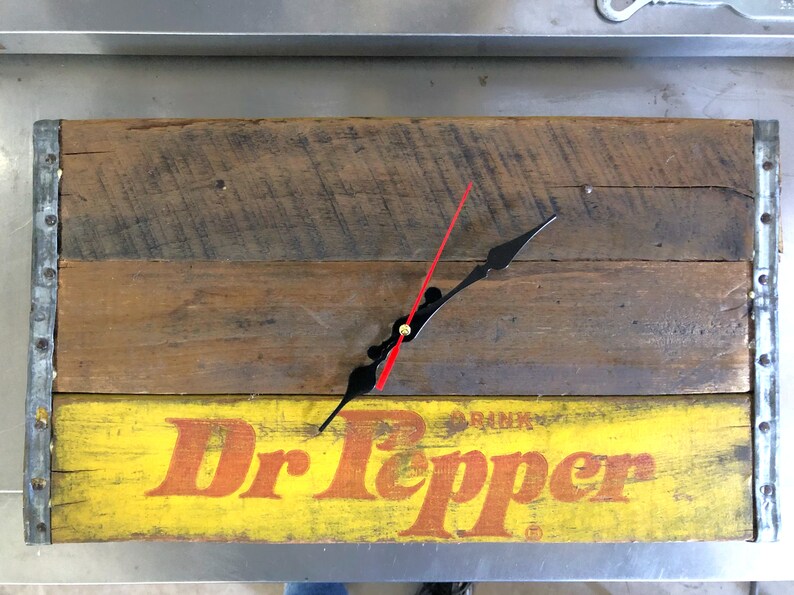 Dr Pepper Crate Clock - Etsy