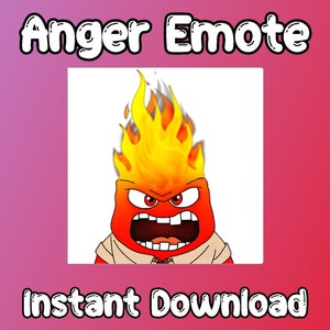 Rage/anger Emote for Discord, Twitch and Kick - Etsy
