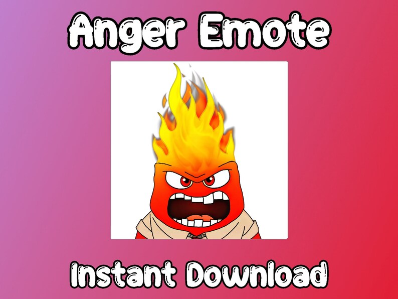 Rage/anger Emote for Discord, Twitch and Kick - Etsy