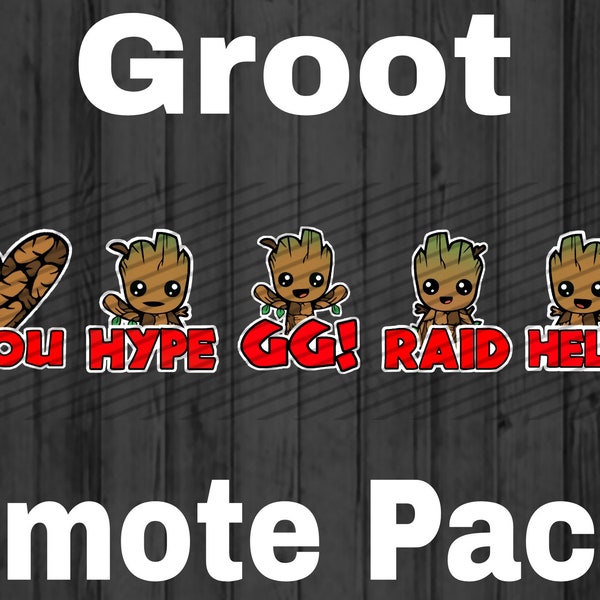 Groot Twitch Emotes - Etsy Canada
