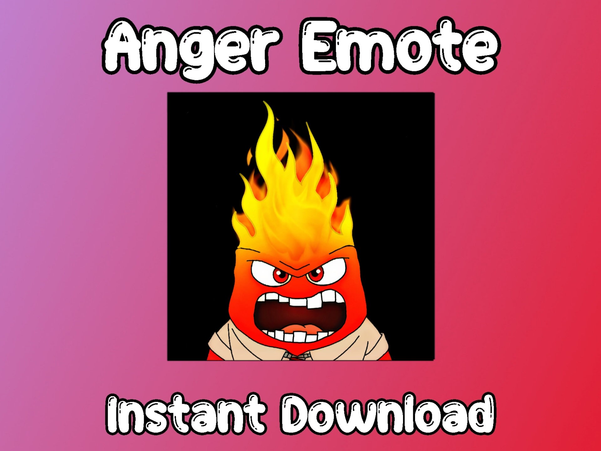 Rage/anger Emote for Discord, Twitch and Kick - Etsy