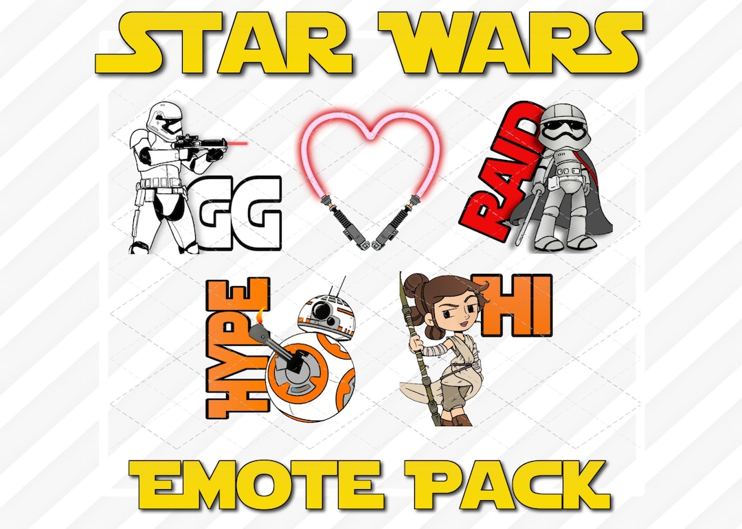 Star Wars Twitch/discord Emote Pack - Etsy