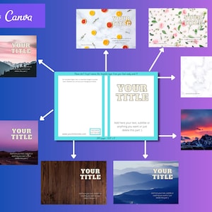 Hardcover KDP Canva Template Hardcover Canva KDP Cover Canva Template ...