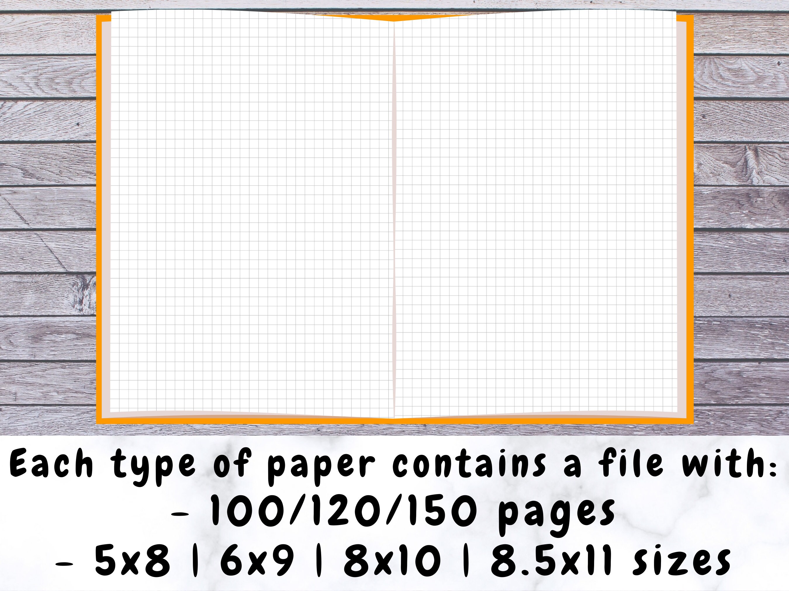Grid KDP Interiors, Graph Paper, Ready to Upload, KDP, Low Content ...