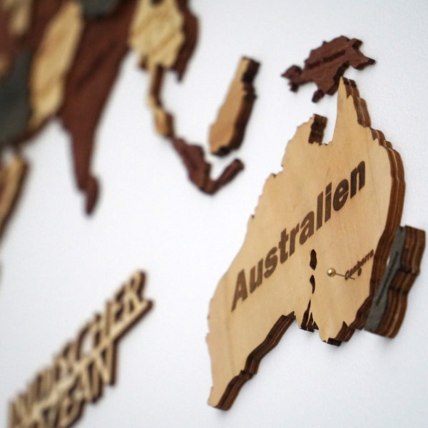 Weltkarte holz - Etsy.de