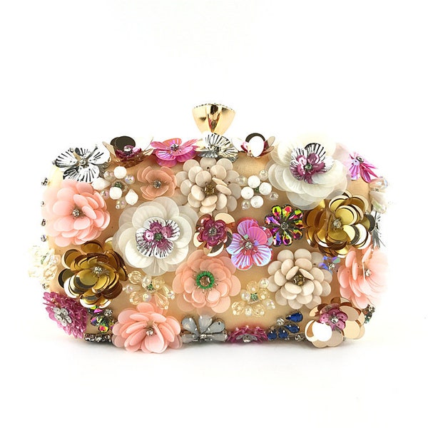 Floral Clutch Purse - Etsy