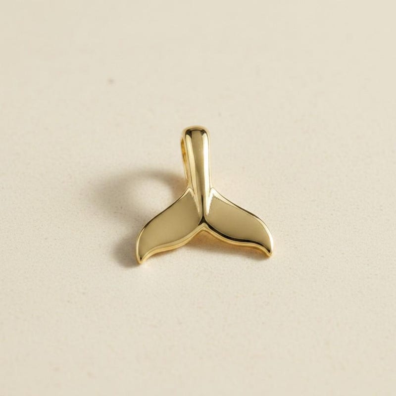 Metal Whale Tail Charms - Etsy