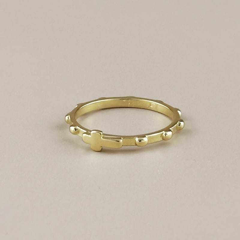 Catholic Cross Gold Ring - Etsy