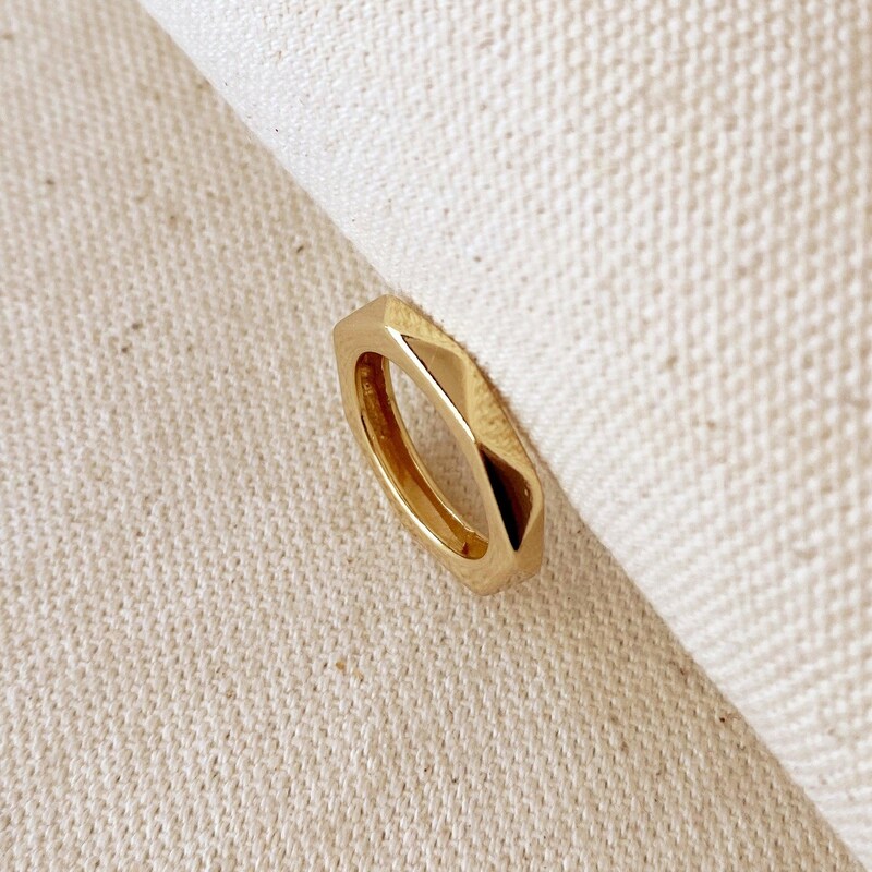Faceted Wedding Ring - Etsy