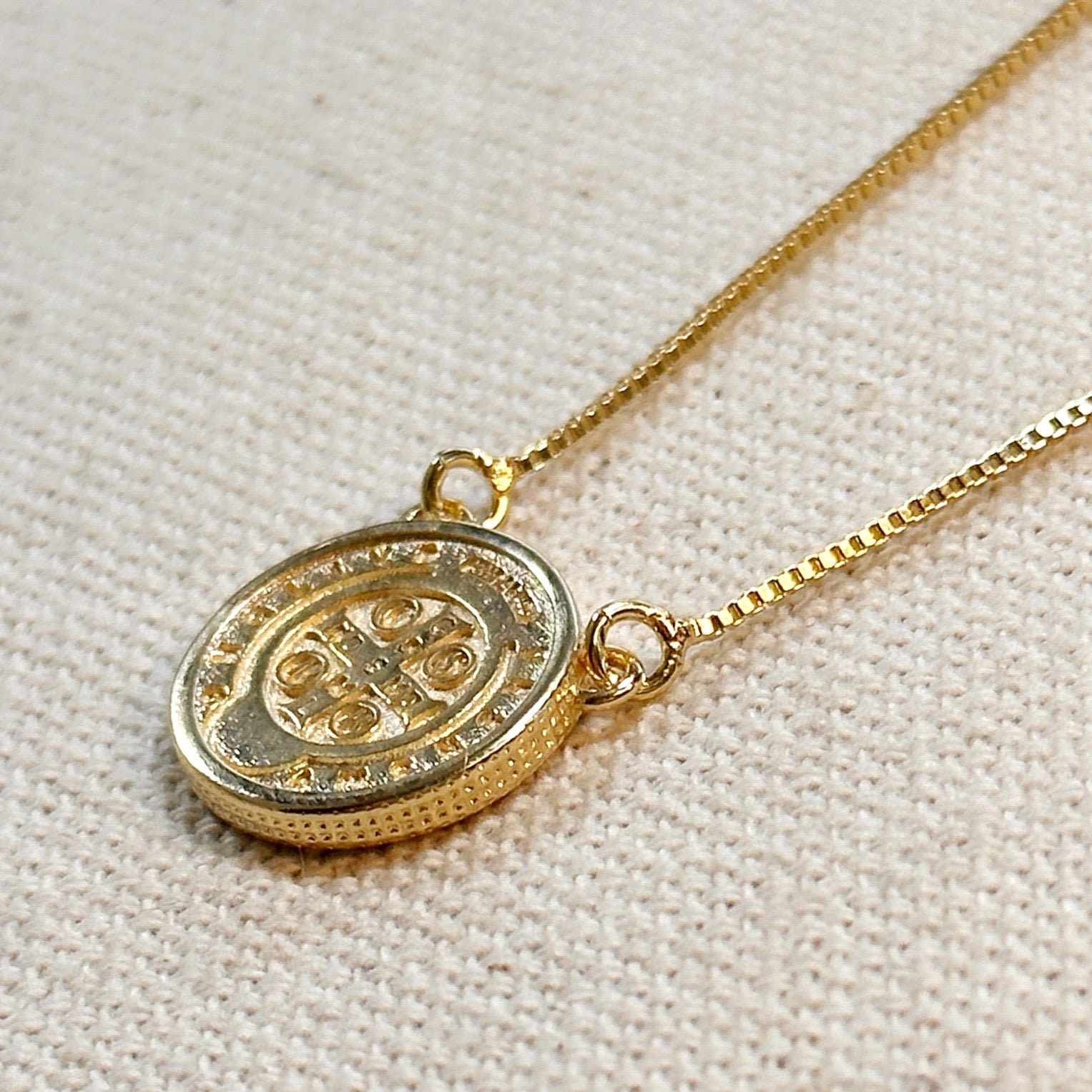 Saint Benedict Double Sided Medal Necklace - Etsy