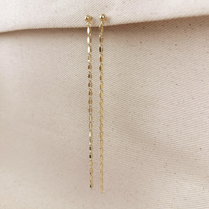 Chain Drop Earrings - Etsy
