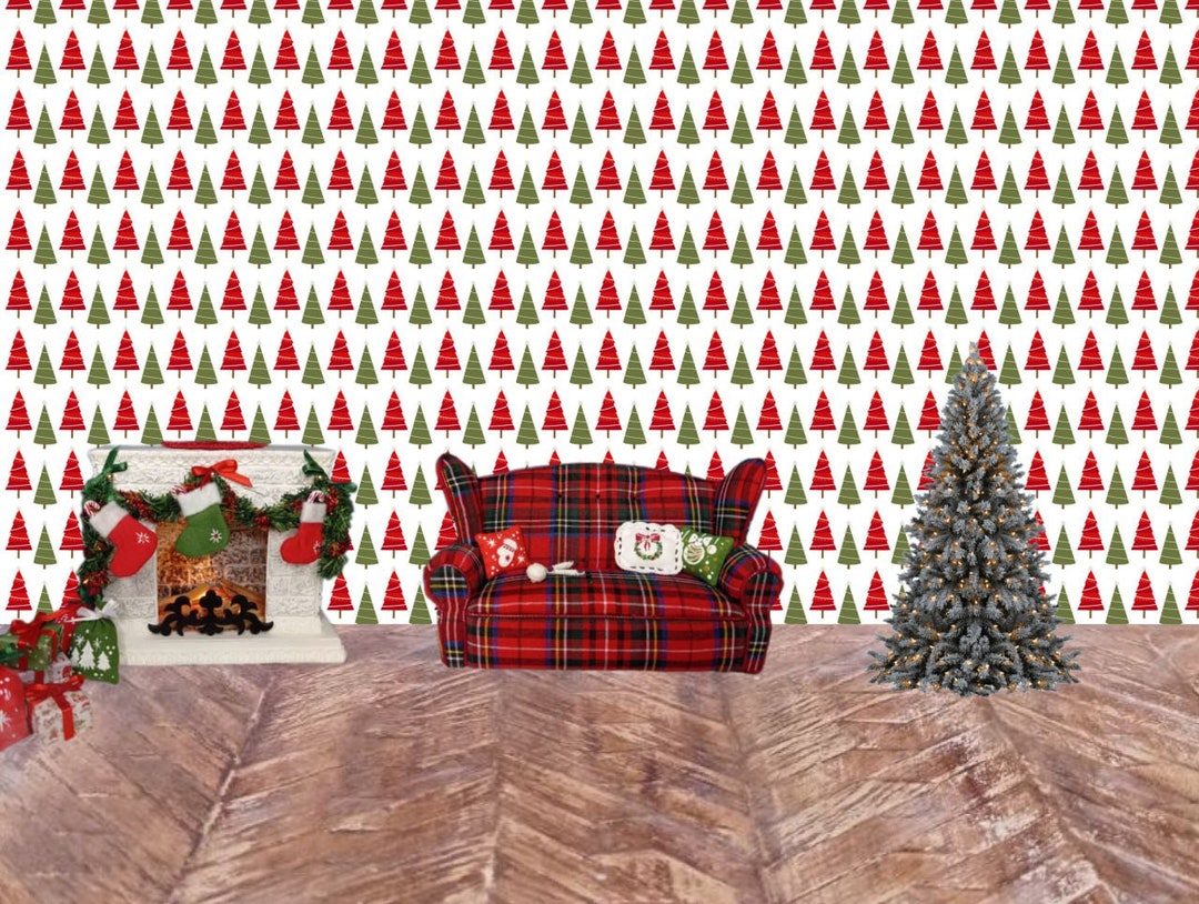 Miniature Wallpaper 1:24, Printable Wallpaper, Dollhouse Wallpaper ...
