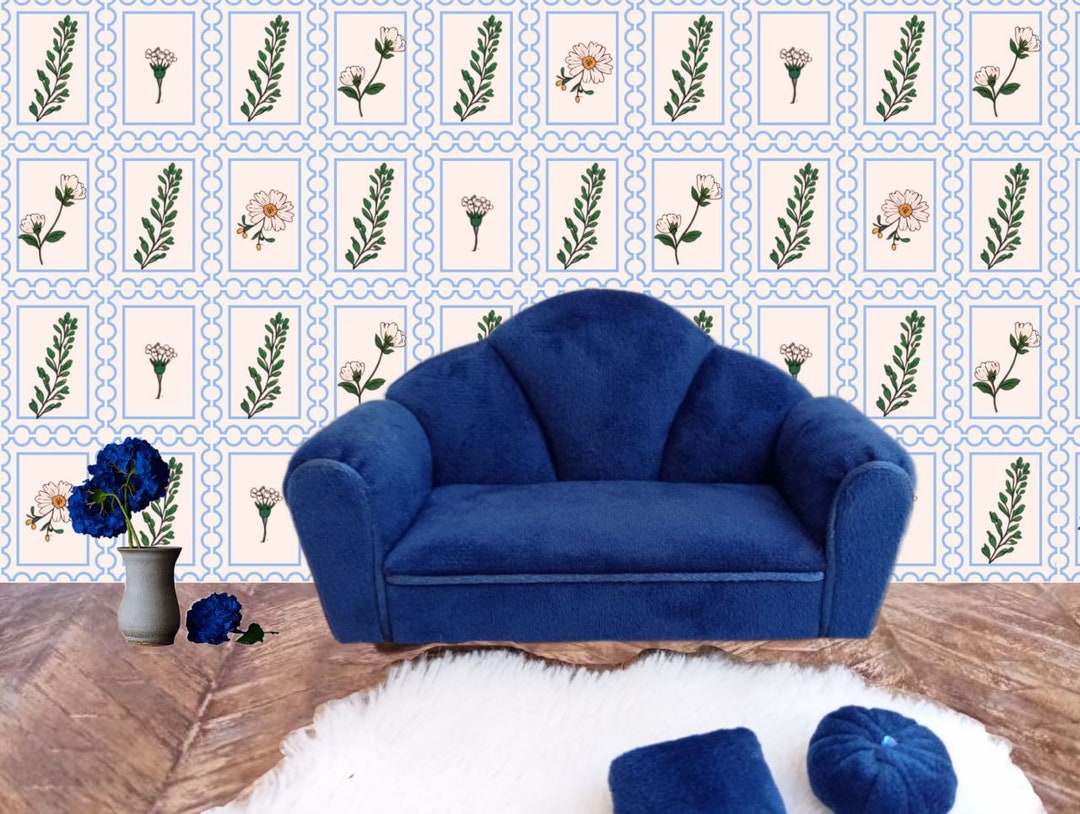 Miniature Wallpaper 1:12, Printable Wallpaper for Dollhouse, Dollhouse ...