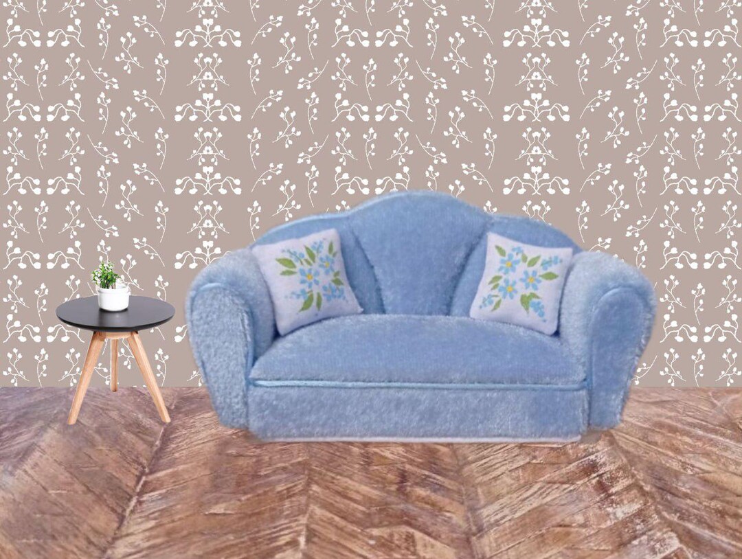 Miniature Wallpaper 1:24, Printable Wallpaper, Dollhouse Wallpaper ...