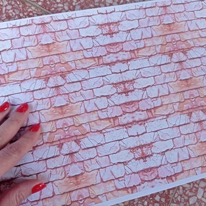 Miniature Wallpaper 1:12, Printable Wallpaper, Dollhouse Wallpaper ...