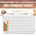Kids Learning Progress Chart Printable Learning Progress | Etsy