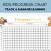 Kids’ Learning Progress Chart | Printable Learning Progress Chart ...