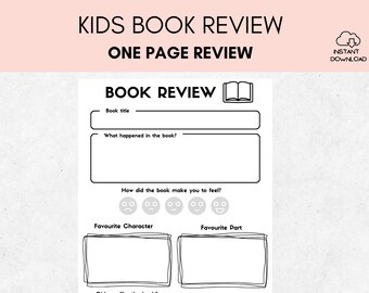Educational Kids Book Review Book Review Template Kids Activity Sheet ...