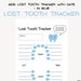 Kids Lost Tooth Tracker in Blue Children's Lost Tooth Chart Lost Tooth ...