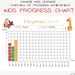 Kids Learning Progress Chart Printable Learning Progress Chart Children ...