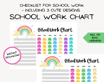 Kids School Work Organizer - Etsy