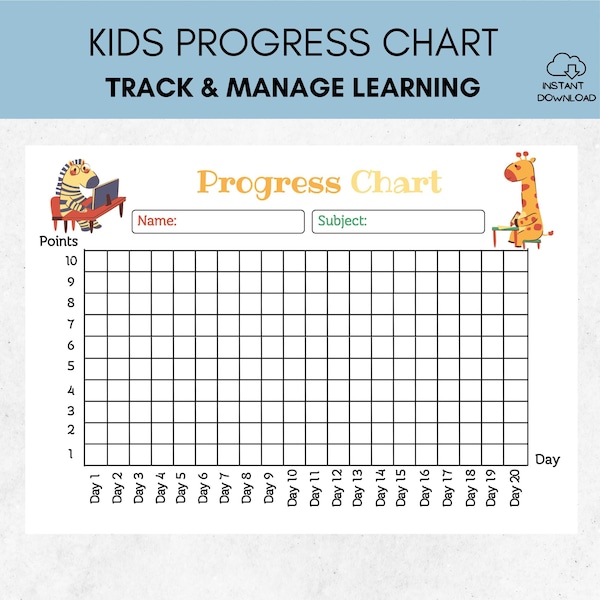 Progress Chart - Etsy