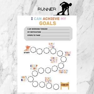 Kids Goal Manager and Tracker Chart Printable Goal Manager and Tracker ...