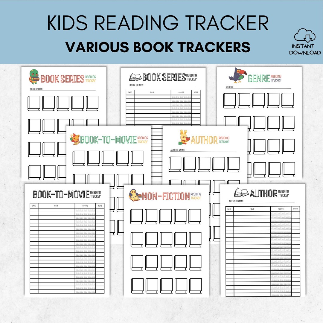 Kids Reading Tracker | Book Series Tracker | Reading List | Book ...
