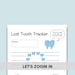 Kids Lost Tooth Tracker in Blue Children's Lost Tooth Chart Lost Tooth ...