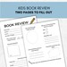 Educational Kids Book Review | Book Review Template | Kids Activity ...